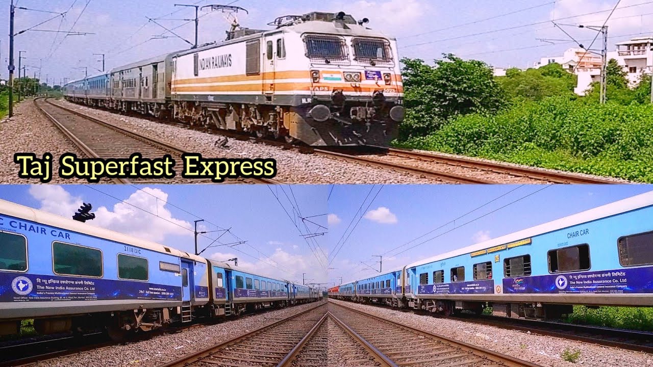 12280 ||Taj SF Exp|| NDLS-VGLB Jhansi||@ncrrailzone0207 ||ताज एक्स||नई ...