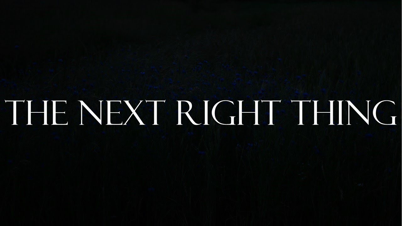 THE NEXT RIGHT THING | Kristen Bell - YouTube