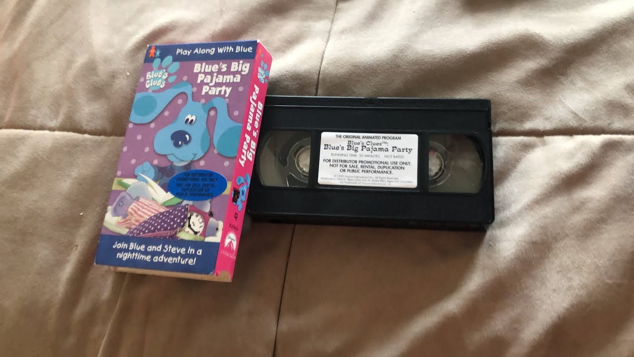 Opening to Blue's Clues Blue's Big Pajama Party Promo VHS - YouTube