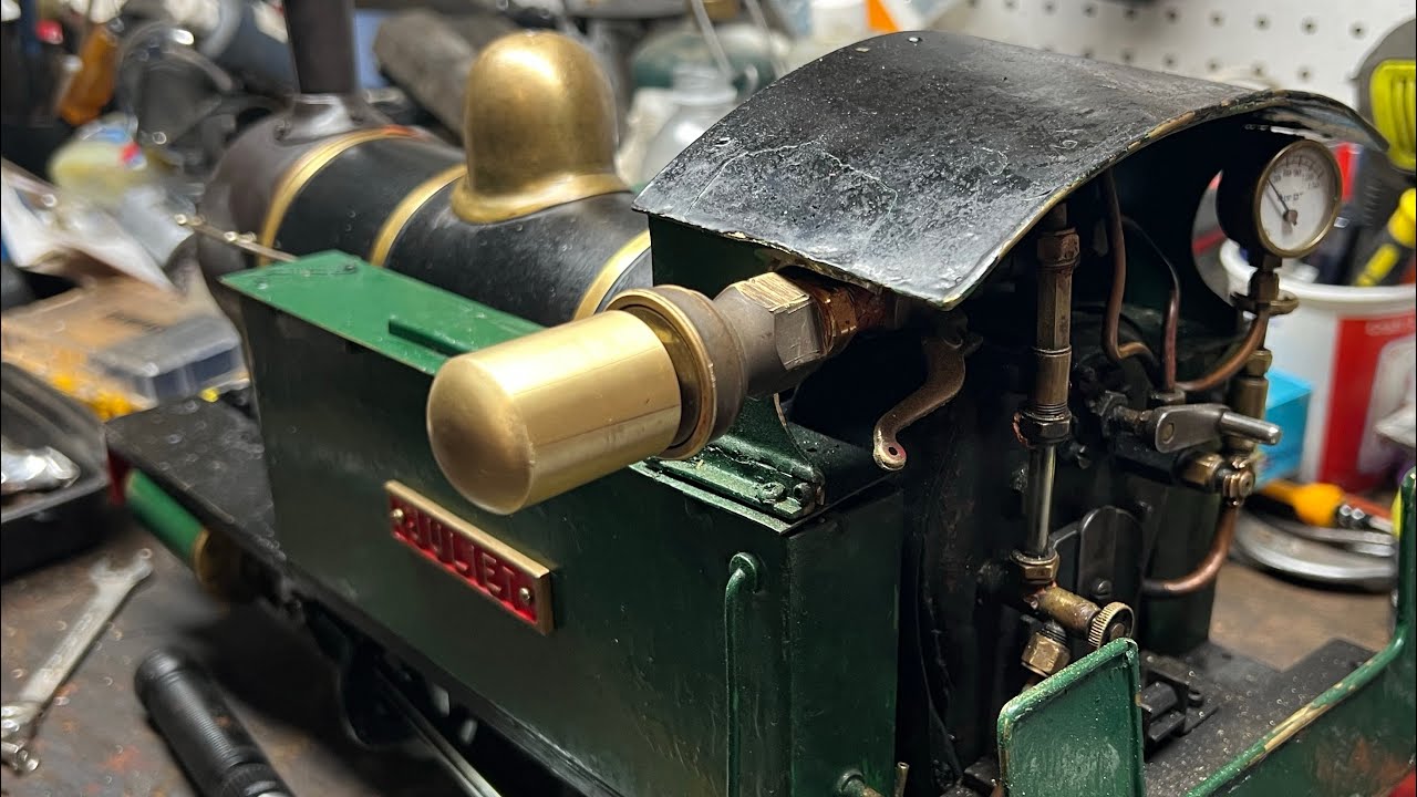 Testing the new whistle on my LBSC Juliet steam locomotive. - YouTube