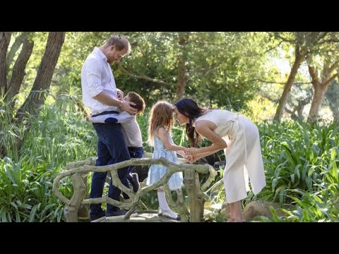 Prince Harry and Meghan Markle share rare family Christmas photo