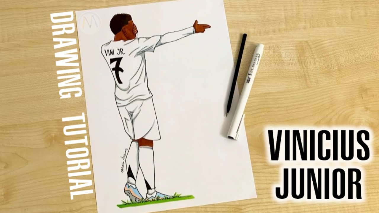 How to draw Vini Jr celebration / UEFA Champions League - YouTube