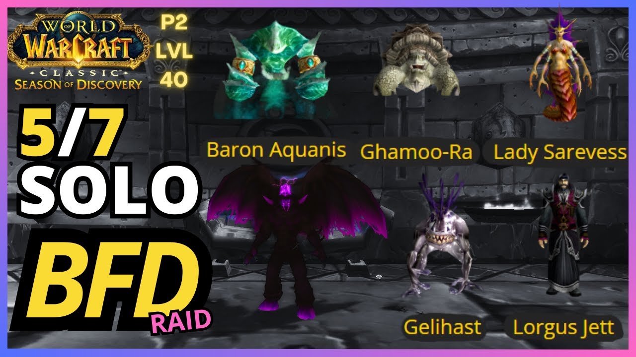 BFD 5/7 bosses Solo Warlock - SoD P2 - YouTube
