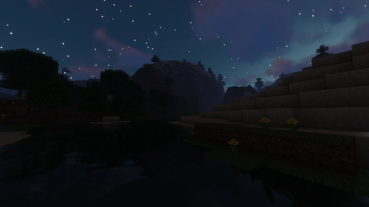 Minecraft Music with Rain Ambience (Visual) - YouTube