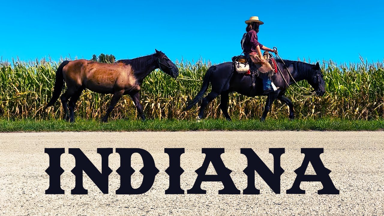 Horseback riding through Indiana - Week 49 of 6000 mile journey - YouTube