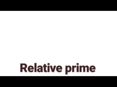 Relatively prime number and example - YouTube