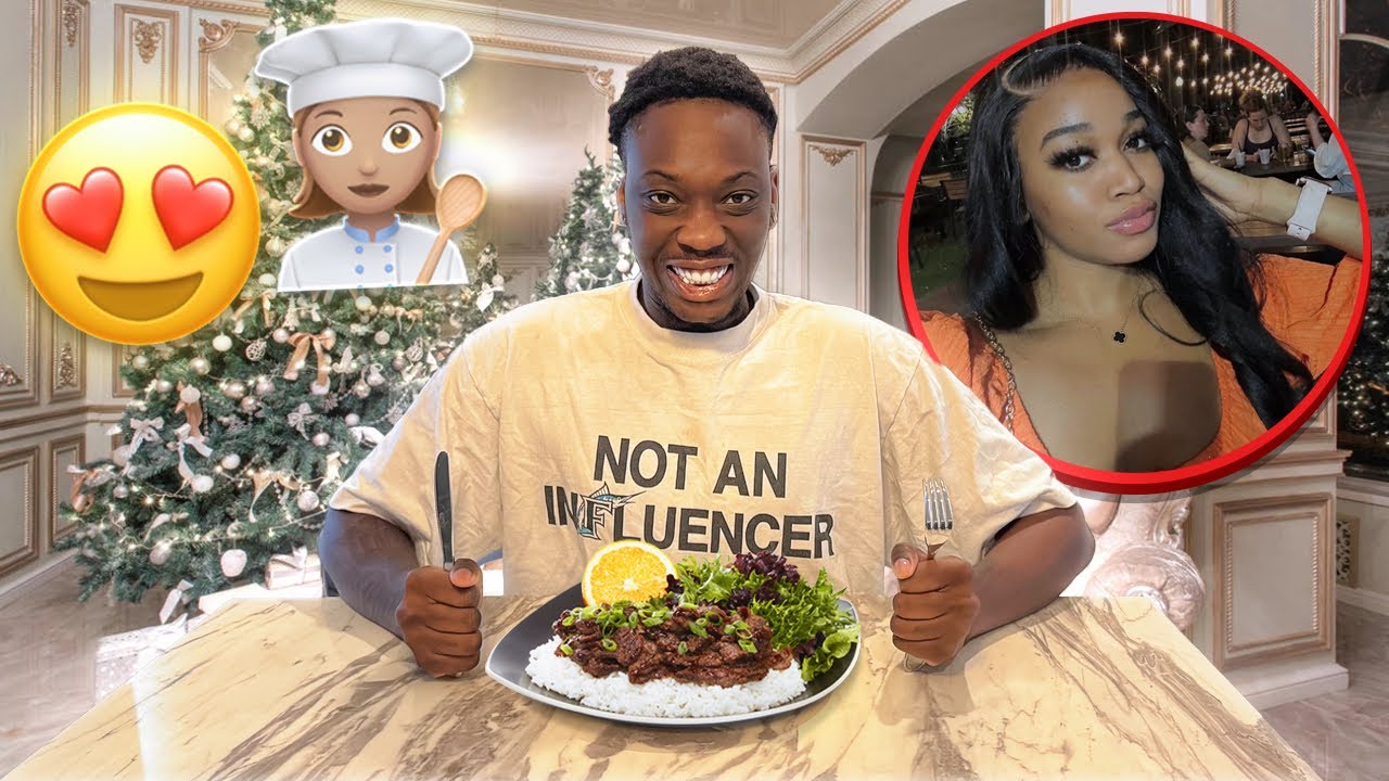 I let a Haitian Baddie Cook for me * I think she like me* - YouTube