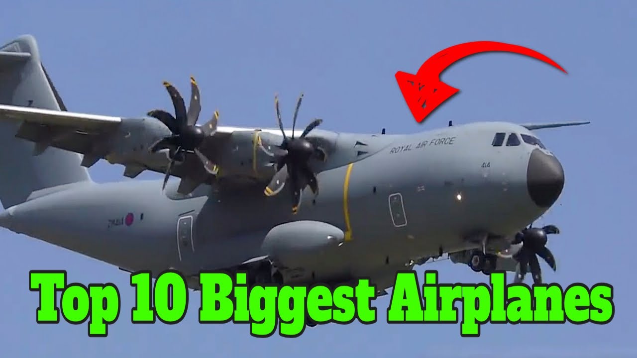 TOP 10 BIGGEST AIRPLANES ON THE WORLD - YouTube