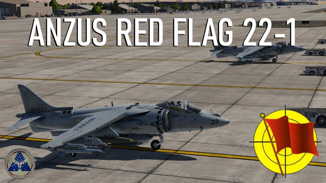 DCS | ANZUS Red Flag 22-1 | Harrier Pop Up Strike - YouTube