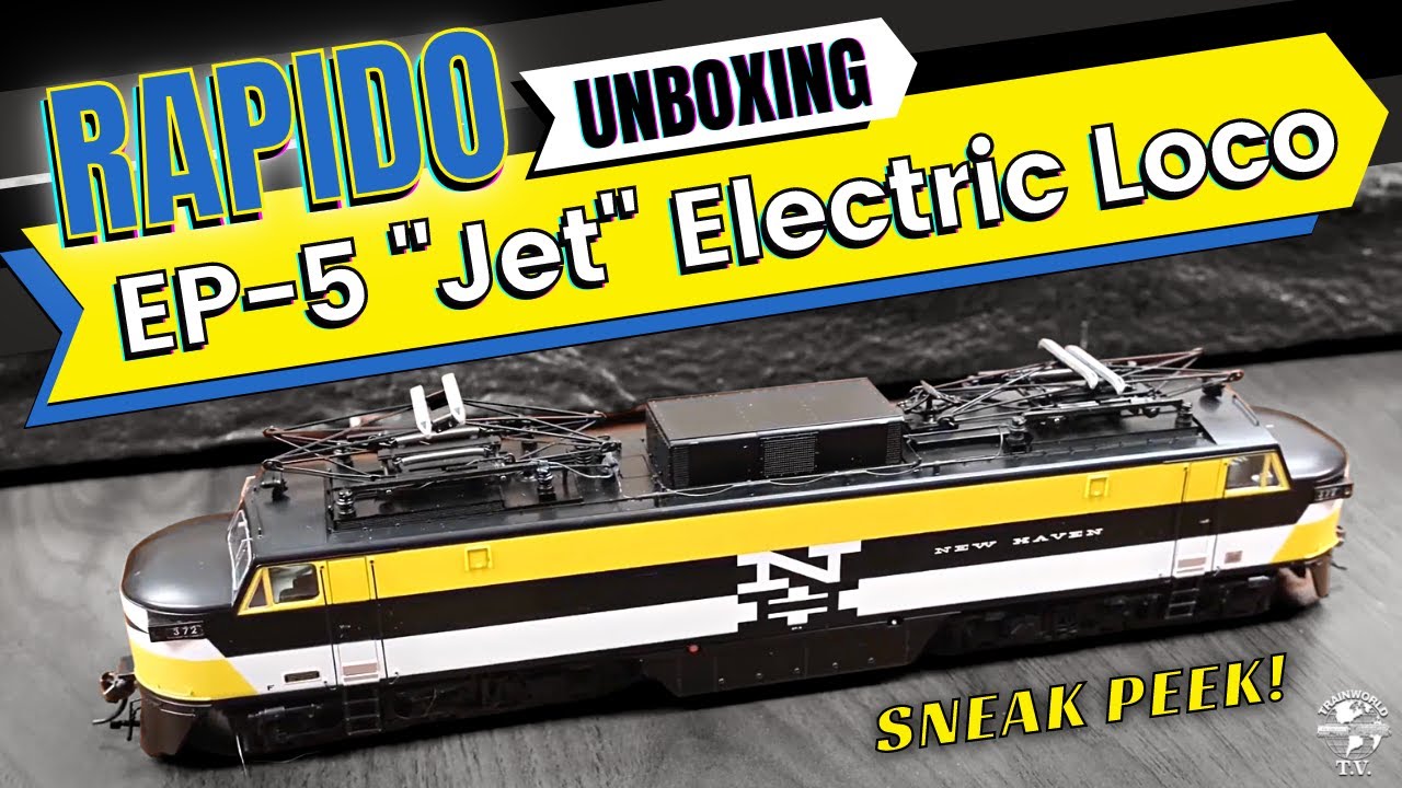 HO Scale Rapido Trains - EP5 "JET" Electric Locomotive Unboxing! - YouTube