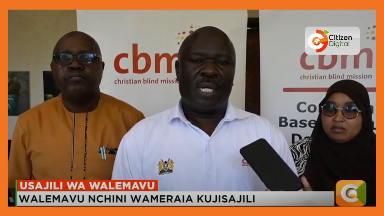 Walemavu nchini waraiwa kujisajili - YouTube