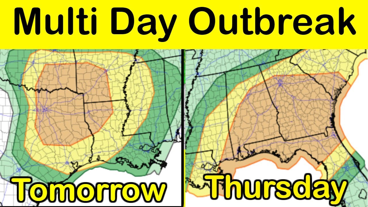 Multi Day Severe Weather Threat now More Likely - Enhanced Risk ...