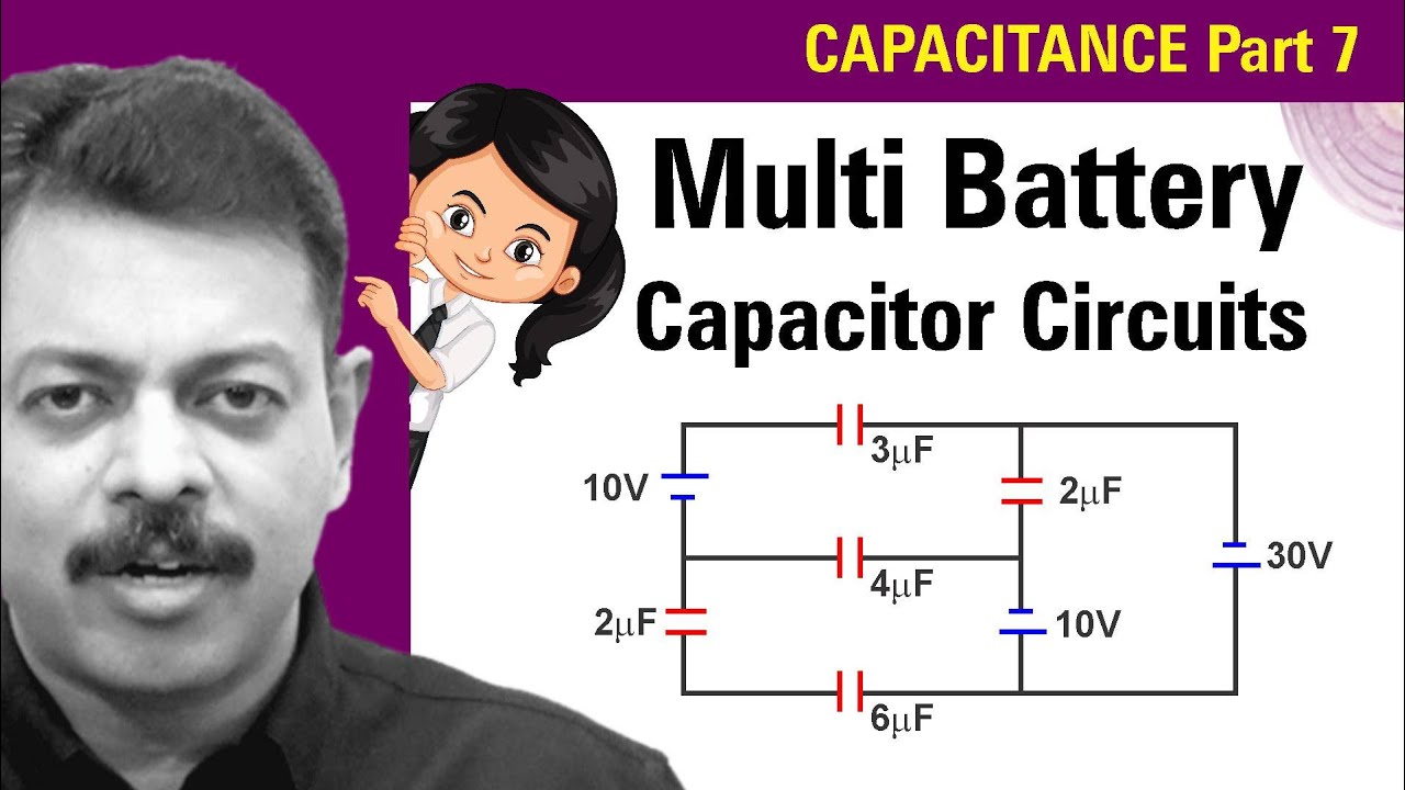 Capacitance Part 7 | Multi Battery Circuits | Onion Physics | Ashish ...