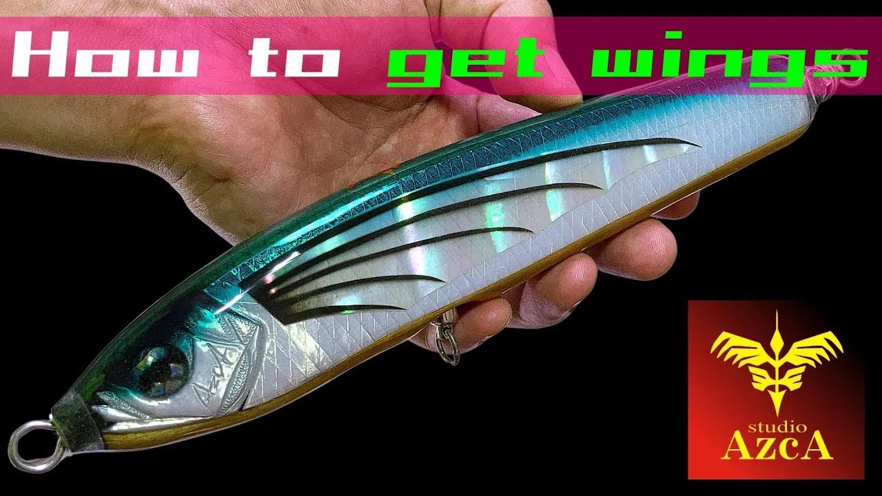 【Handmade saltwater fishing lures】Make wings from shells - YouTube