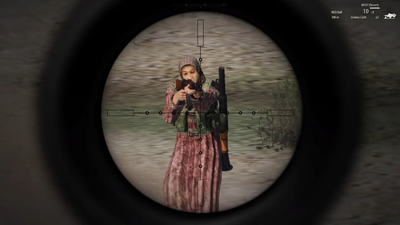 US sniper observer downtown / Middle East - YouTube