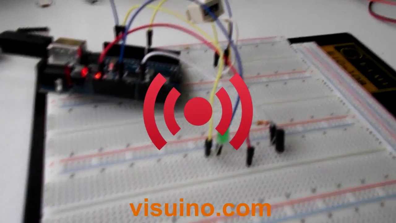 Visuino Vibration Sensor Shake Switch Youtube