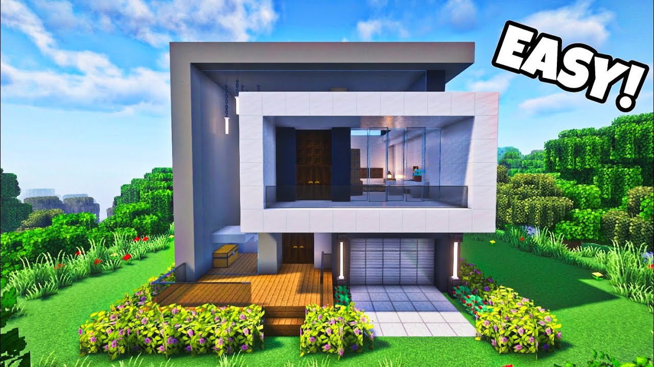 Minecraft: How to make Realistic Modern House - YouTube