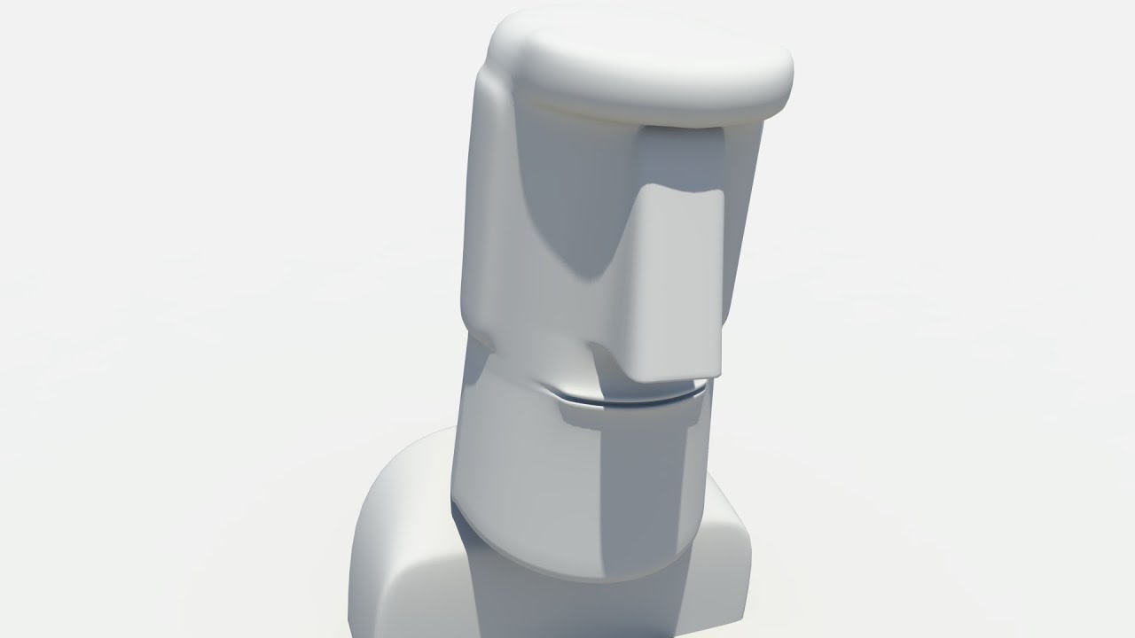 Maya tutorial: How to model an Easter Island statue - YouTube
