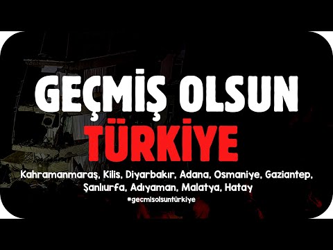 ÇOK GEÇMİŞ OLSUN TÜRKİYE!😥 #geçmişolsuntürkiye #deprem