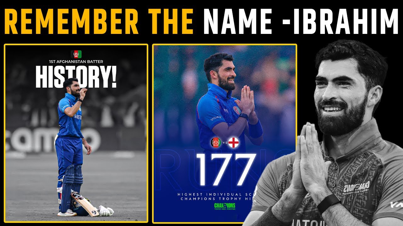 "REMEMBER THE NAME! 🔥 Ibrahim Zadran's BRILLIANT 177 Runs 💯 | AFG vs ...