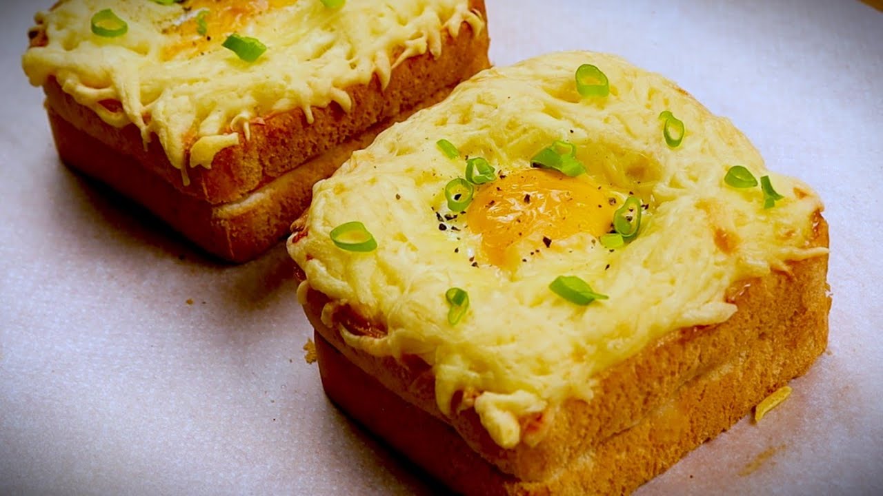 Incredible! Easy crispy eggs toast sandwich recipe for breakfast! - YouTube