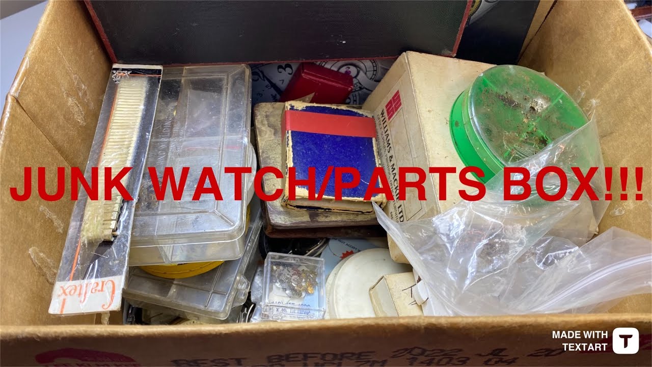 huge junk watch box lots of mystery - YouTube