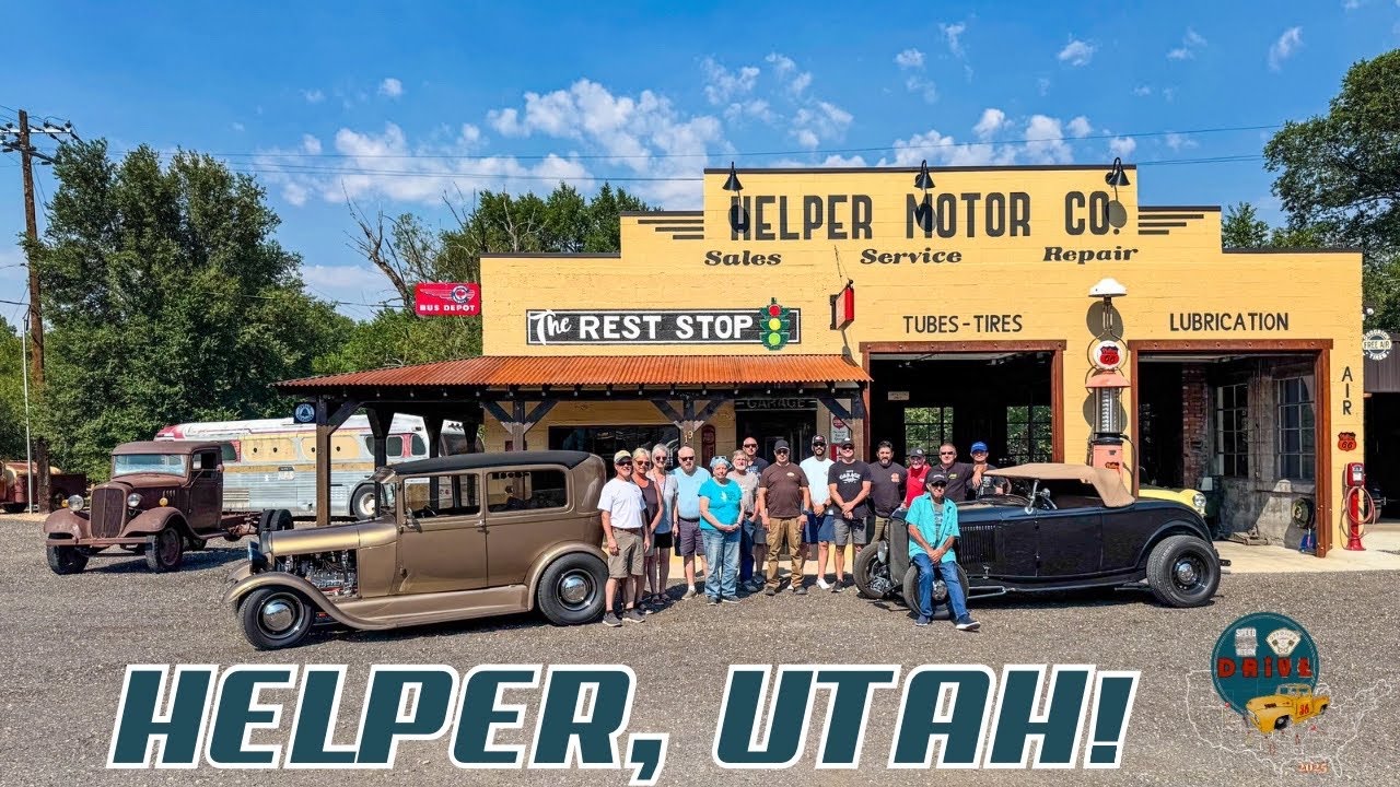 DRIVE 2025! HELPER, UTAH AND THE VINTAGE MOTOR COMPANY TOUR! - YouTube