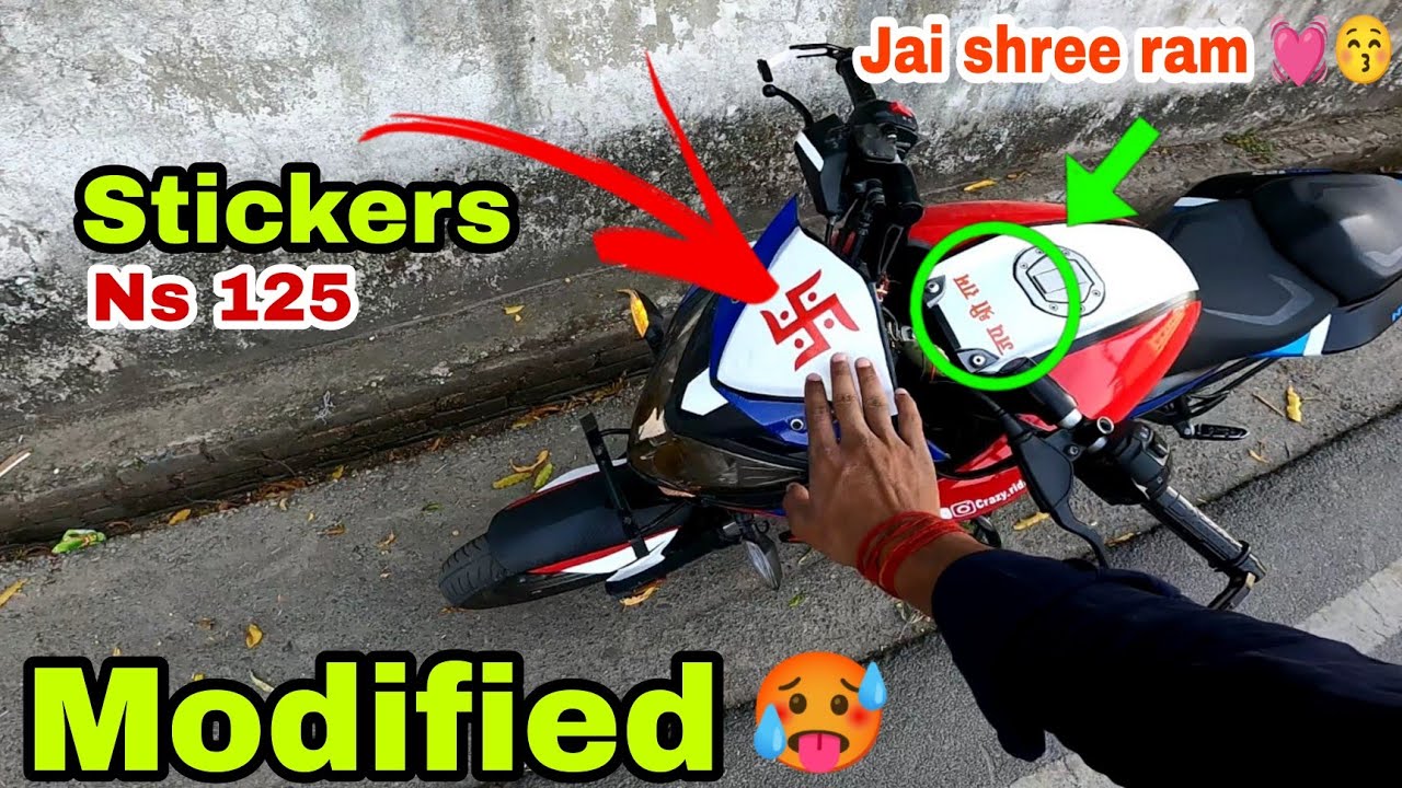 Pulsar Ns 125 Wrap And Stickers Pulsar Ns125 Modified...🔥💯 - YouTube