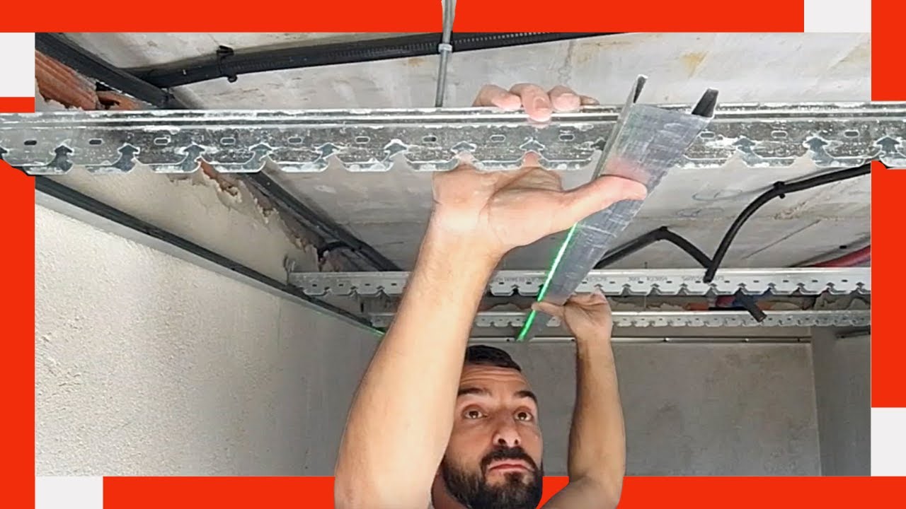 🔥 Cómo Hacer TECHO de PLADUR con DOBLE ESTRUCTURA 🔰 (Placa Hidrófuga ...