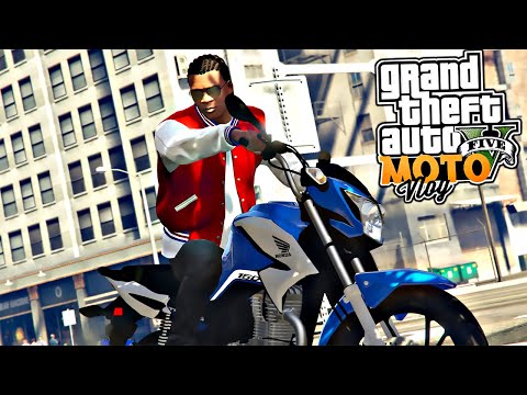 FAZENDO ENTREGA EM PRIMEIRA PESSOA NO GTA 5 MOTOVLOG - GTA V