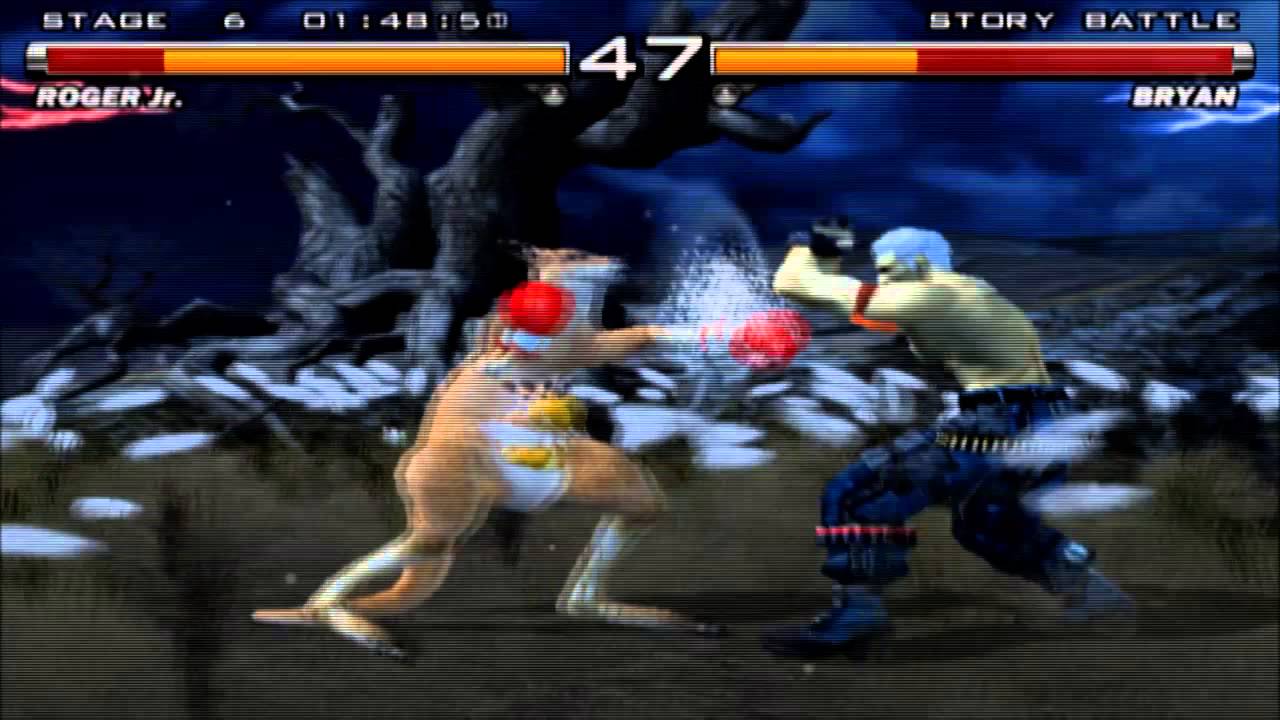 Tekken 5 Gameplay Roger Jr Story - YouTube