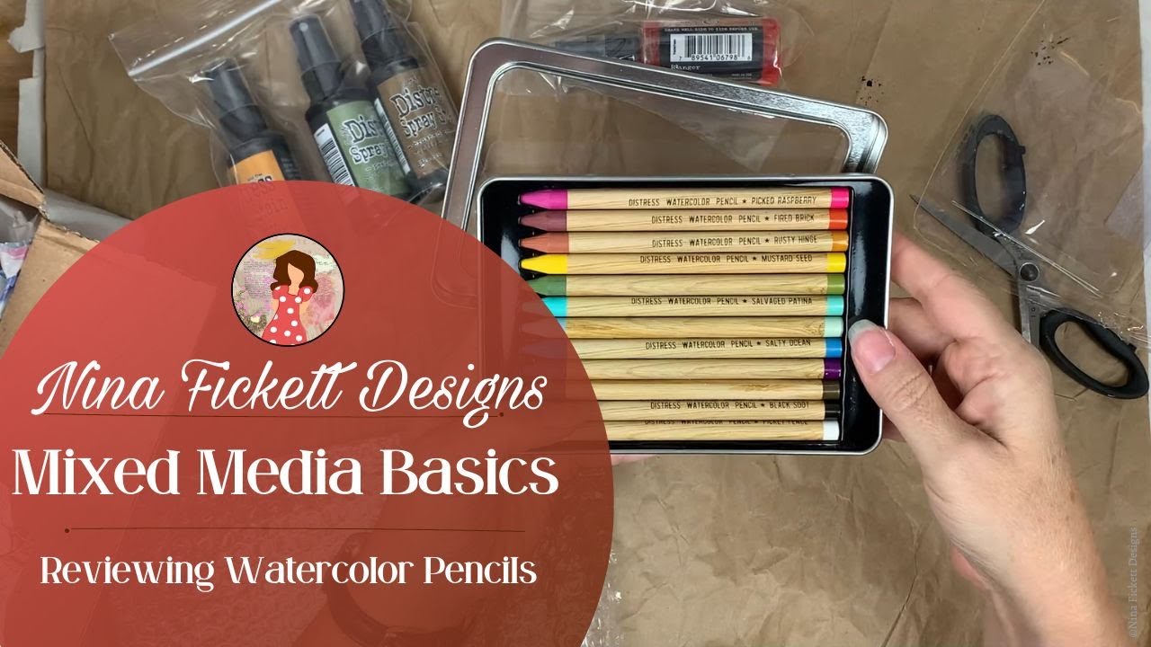 Mixed Media Basics | Reviewing Watercolor Pencils - YouTube