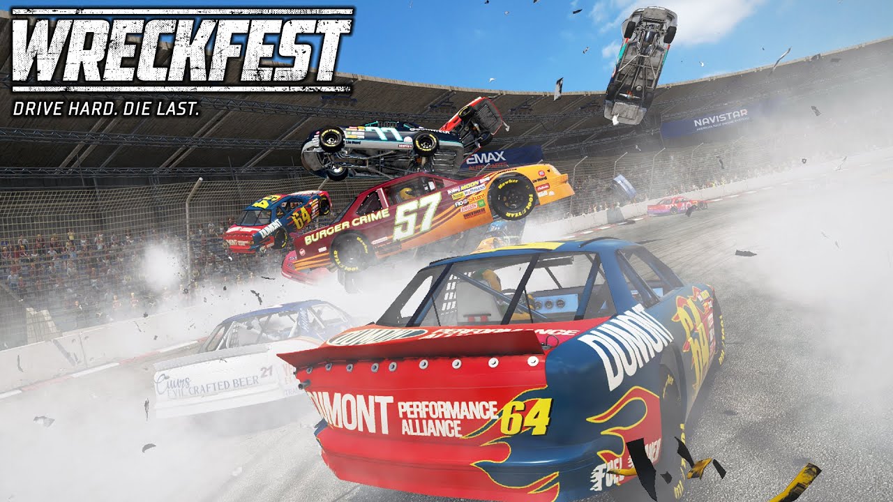 PINBALL & LOW GRAVITY MOD CREATES NASCAR INSANITY! - Wreckfest - YouTube