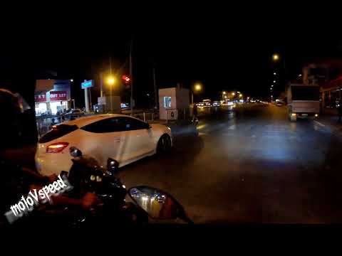(MT 09 )gece aklımızı alan Kawasaki