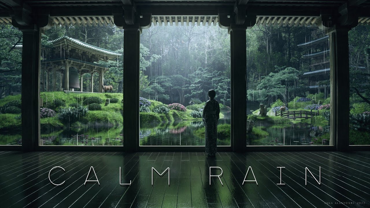 Calm Rain - Relaxing ambient music with rain sounds for studying and ...