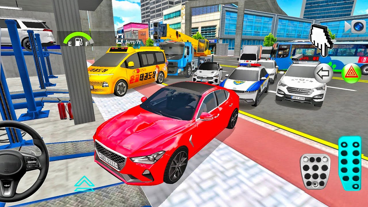 New Red Car Lot In Service Centre - 3d Driving Class game play video ...