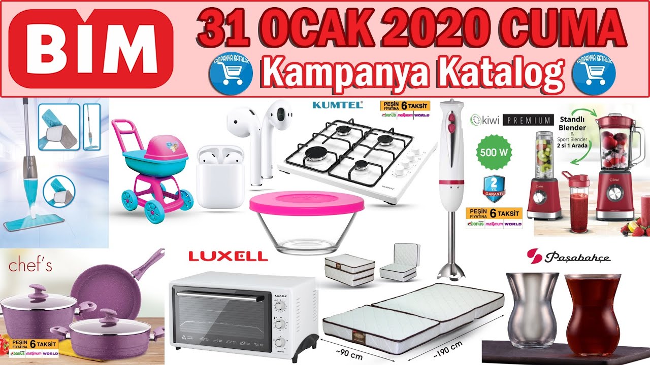 BİM 31 OCAK 2020 KATALOG | BİMDE BU HAFTA | BİM TENCERE, TAVA MUTFAK ...