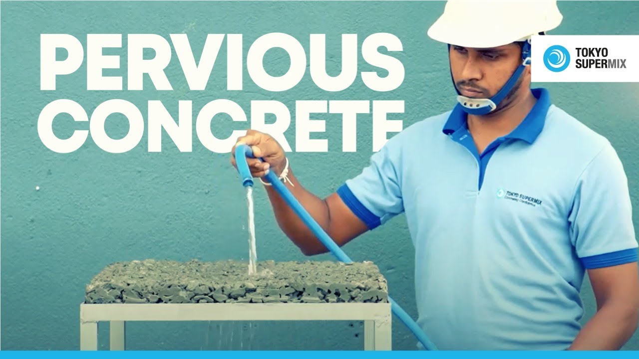 TOKYO SUPERMIX Pervious Concrete - YouTube