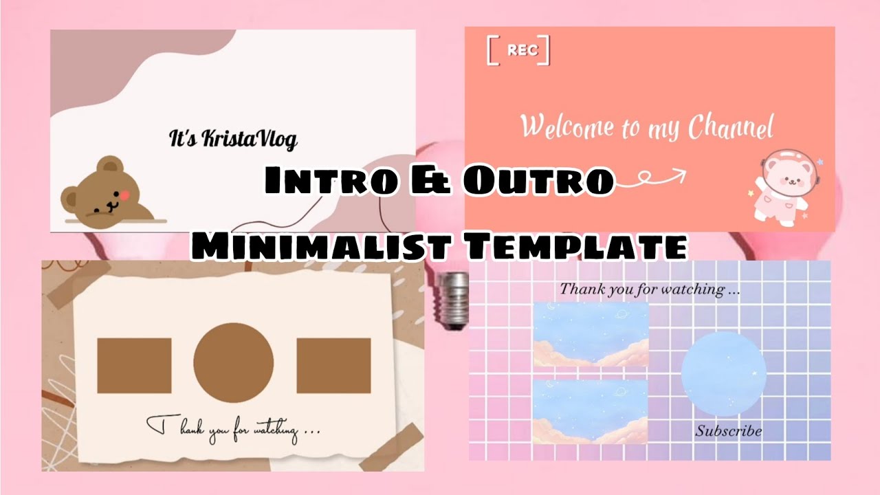 Minimalist Aesthetic Template | Intro & Outro - YouTube