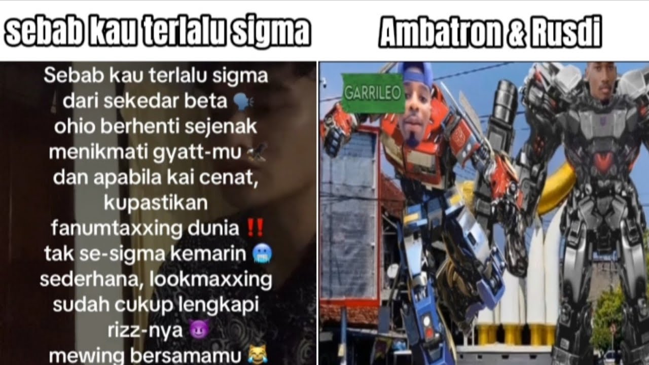 Lagu Brainrot Lokal Vs Lagu Ambatron Dan Rusdi - YouTube