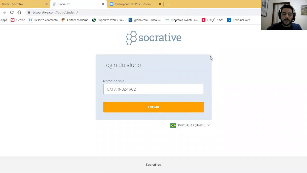 Tutorial de acesso ao Socrative - YouTube