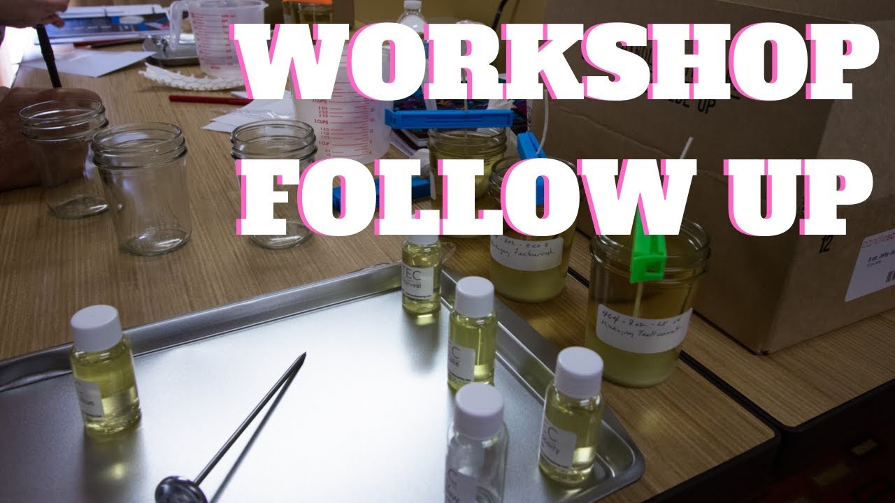 Candle workshop and master class follow up and details - YouTube