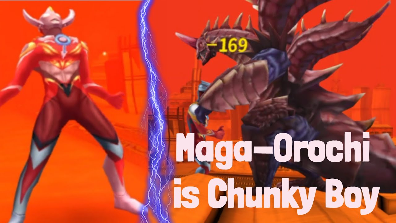 Ultraman Orb vs Maga-Orochi! Ultraman Fighting Heroes app - YouTube