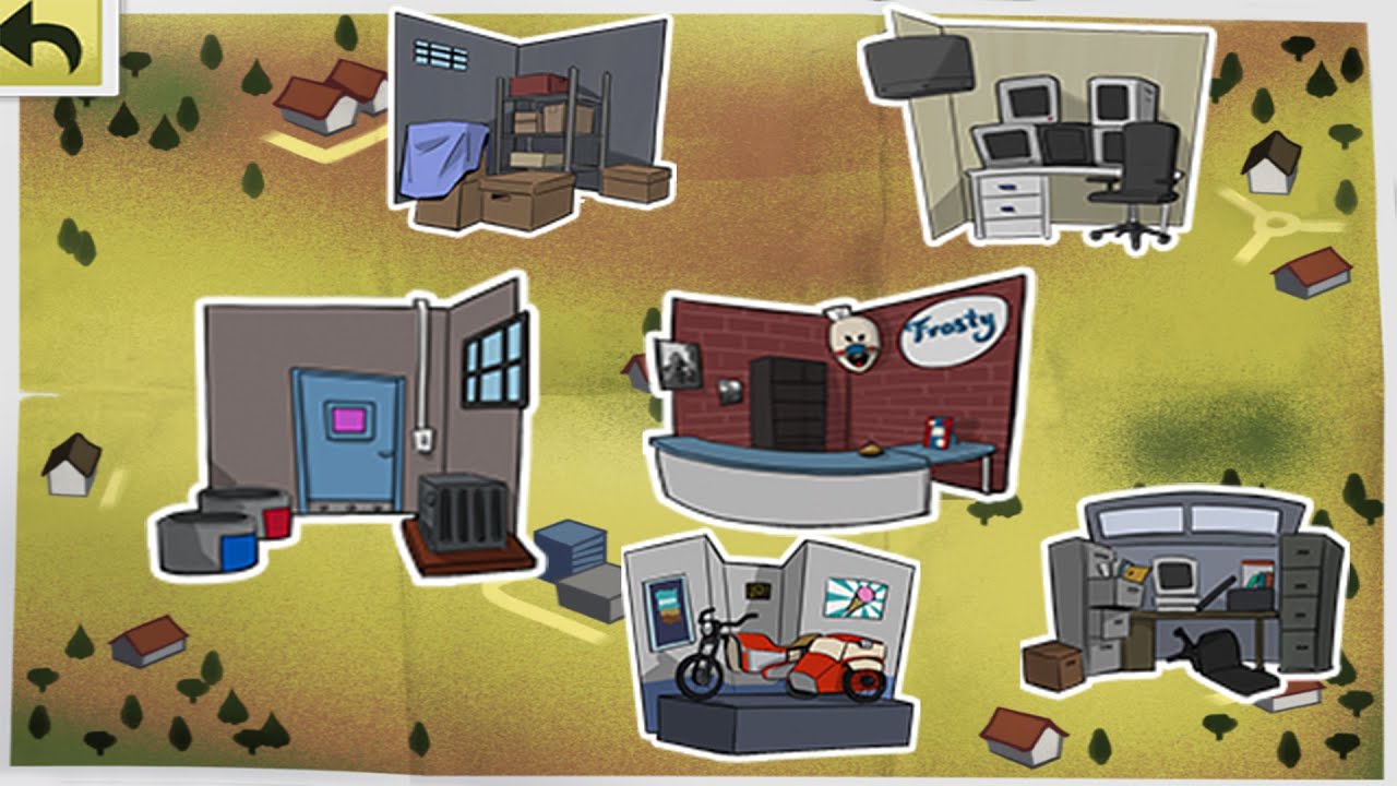 Ice Scream 4 Rod Factory - All Map Locations - Android & iOS Game - YouTube