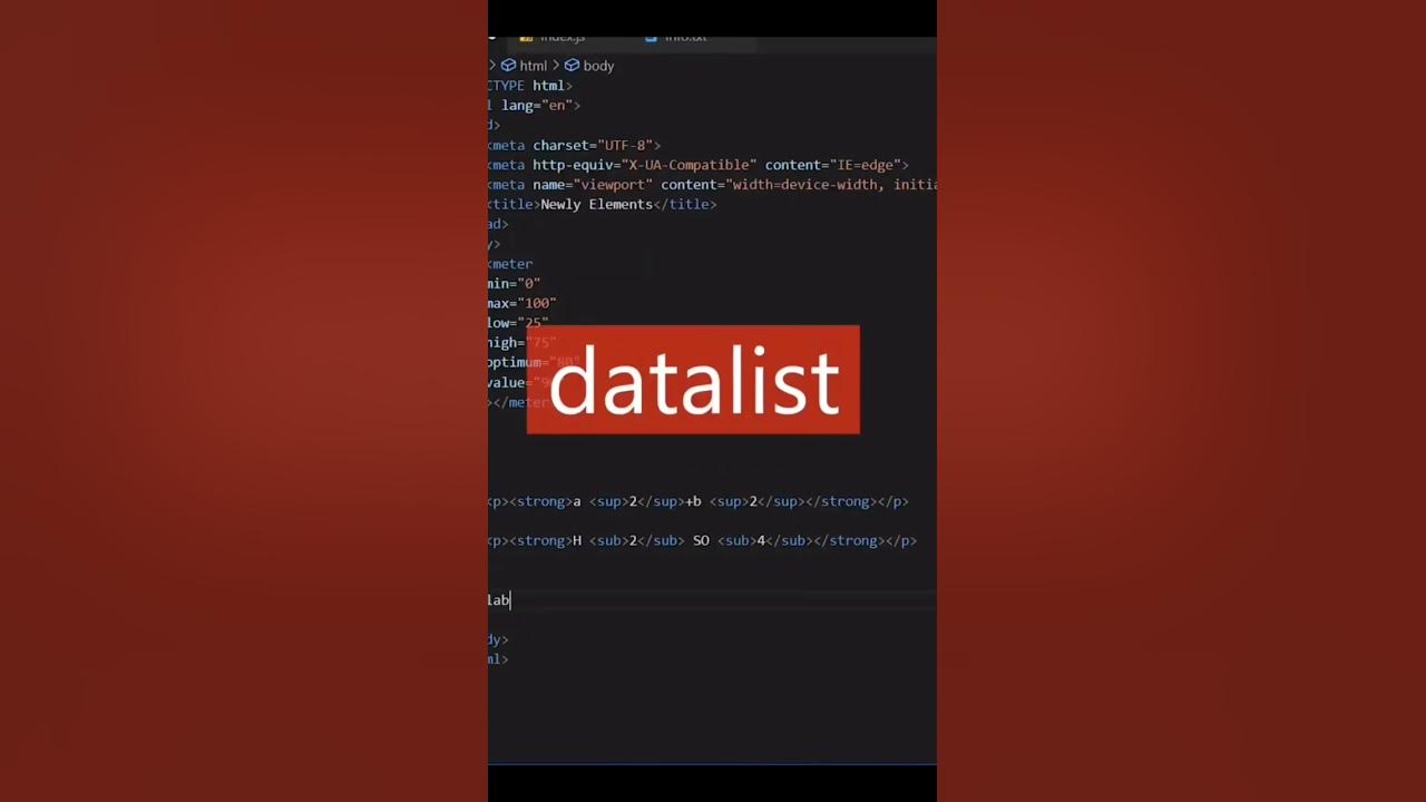 New Html Element 😎cod Skills Webdevelopment Youtubeshorts Shorts Trending Trendingvideo