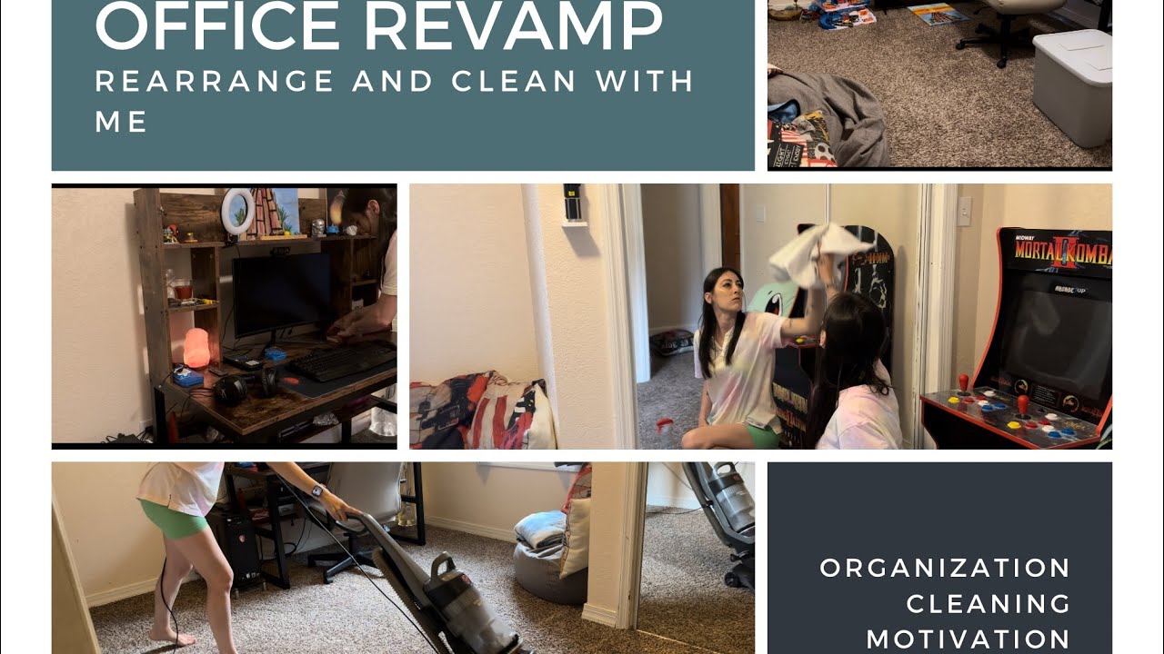 OFFICE REVAMP: REARRANGING AND DEEP CLEANING MOTIVATION - YouTube
