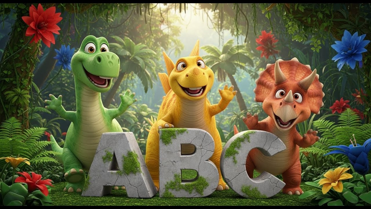 ABC Dinosaur Stomp 🦖🎵 | Learn Alphabet for Kids | Fun ABC Dinosaur ...