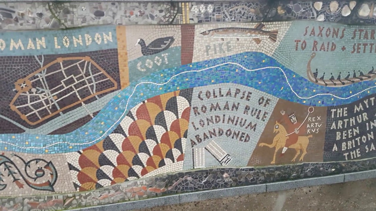 Queenhithe Mosaic - London - YouTube