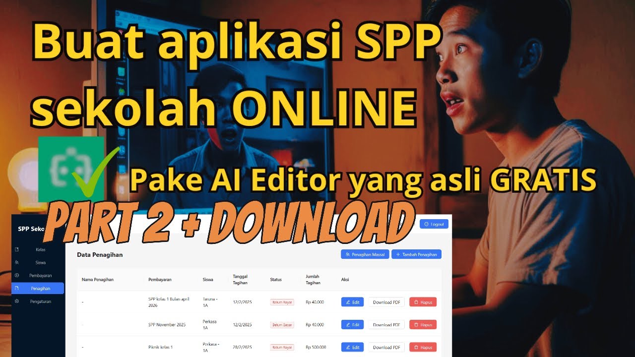 Tutorial: Aplikasi SPP Sekolah GRATIS Pakai AI Tanpa Kode! Dari Nol ke Jadi dalam 1 Jam 🚀🏫 - YouTube