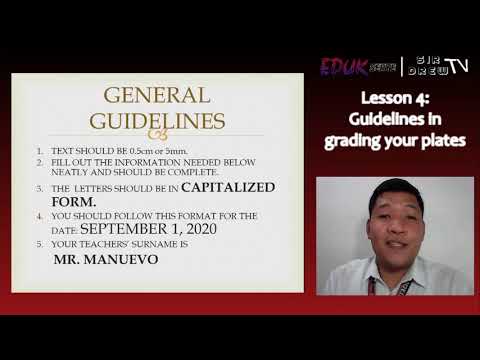 LESSON 4 - Guidelines in grading your plate - YouTube